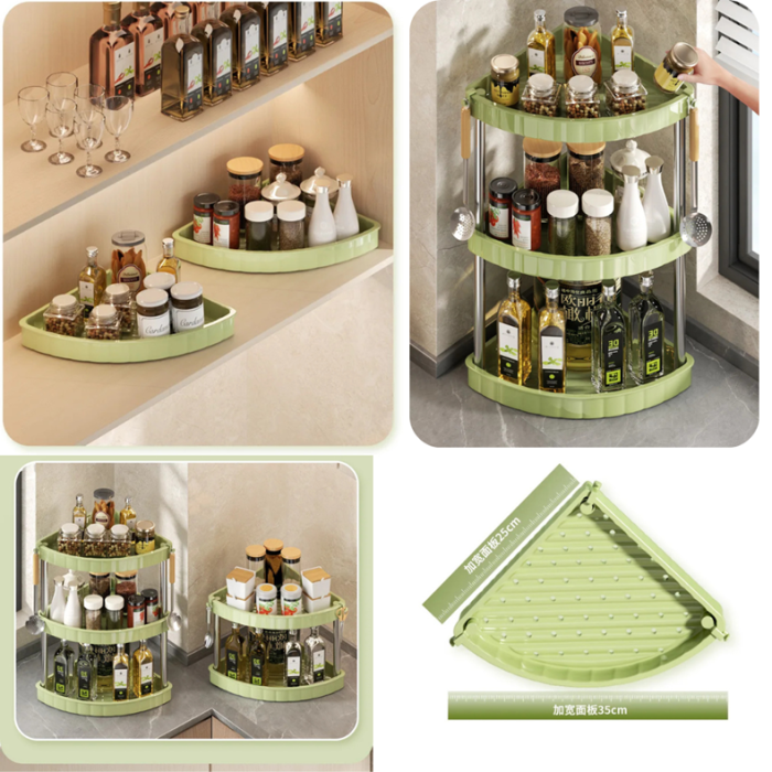 i Uddokta - 4 Layer Corner Trolly Rack Multifunctional Corner Storage ...